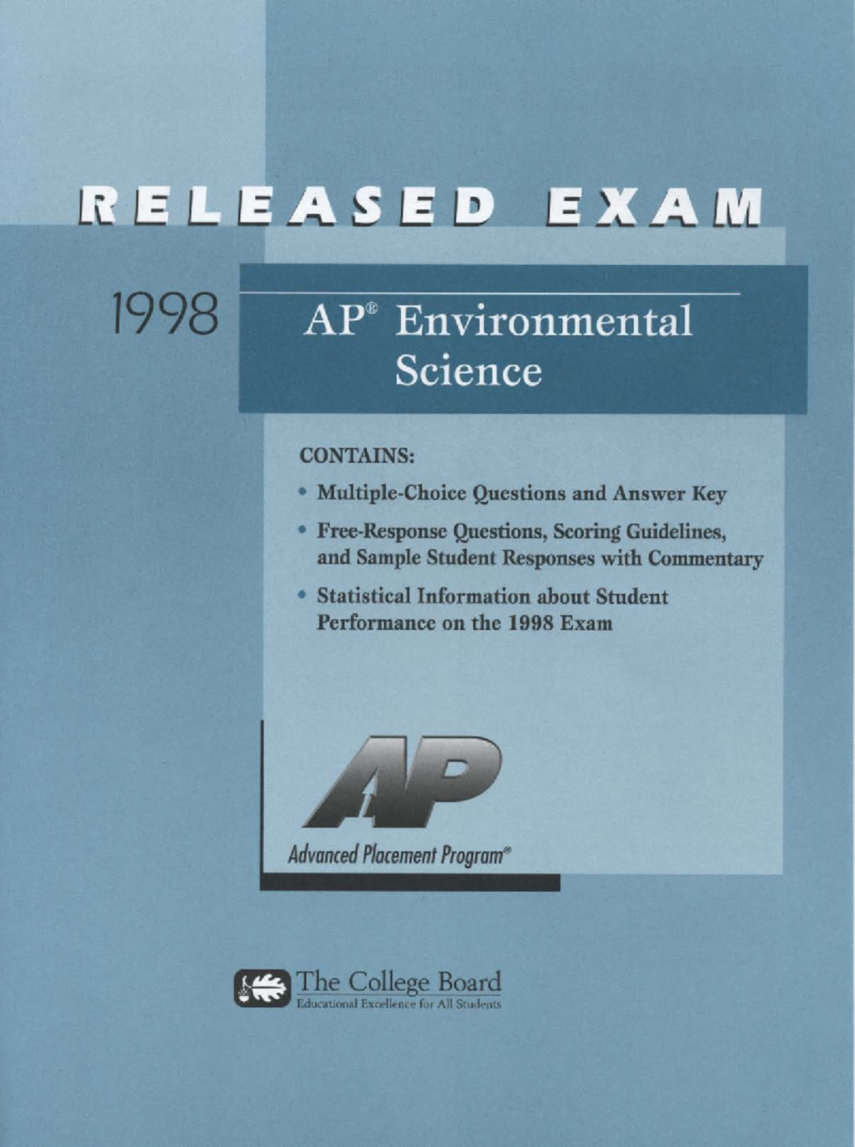 Env sci released exam 1998 - Studocu