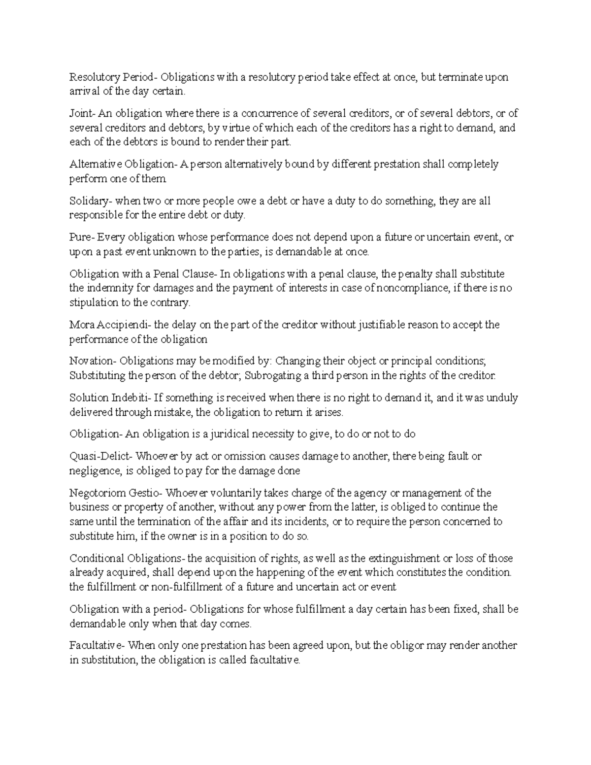 W - awdaawdawdawda - Resolutory Period- Obligations with a resolutory ...