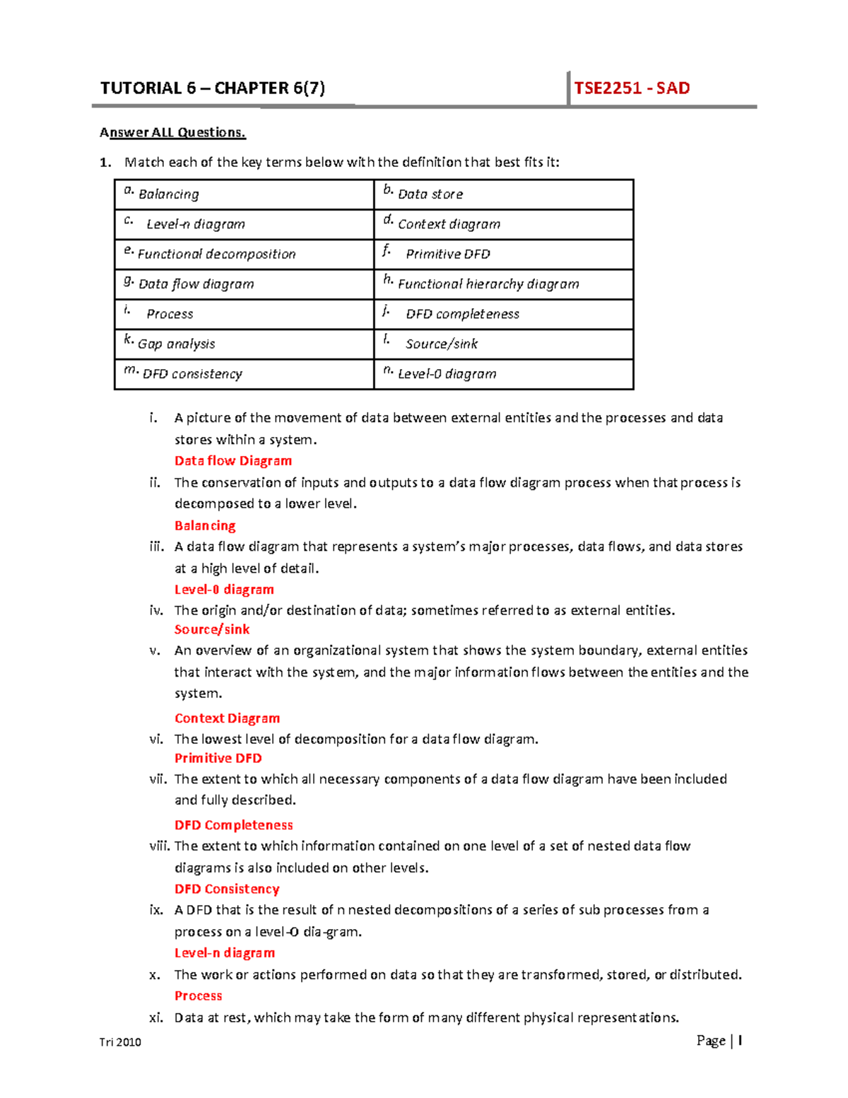 Tuto 6 Ans - Tutorial 6 Answer - Warning: TT: undefined function: 32 Warning: TT: undefined ...