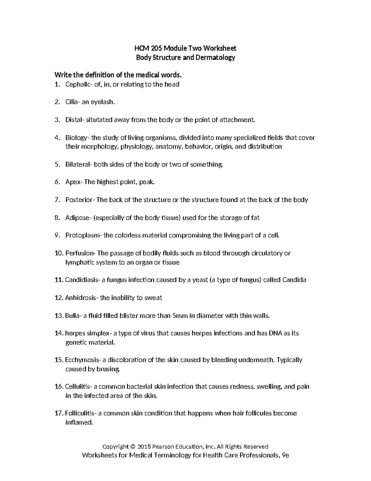 HCM 205 Module Two Worksheet - HCM 205 Module Two Worksheet Body ...