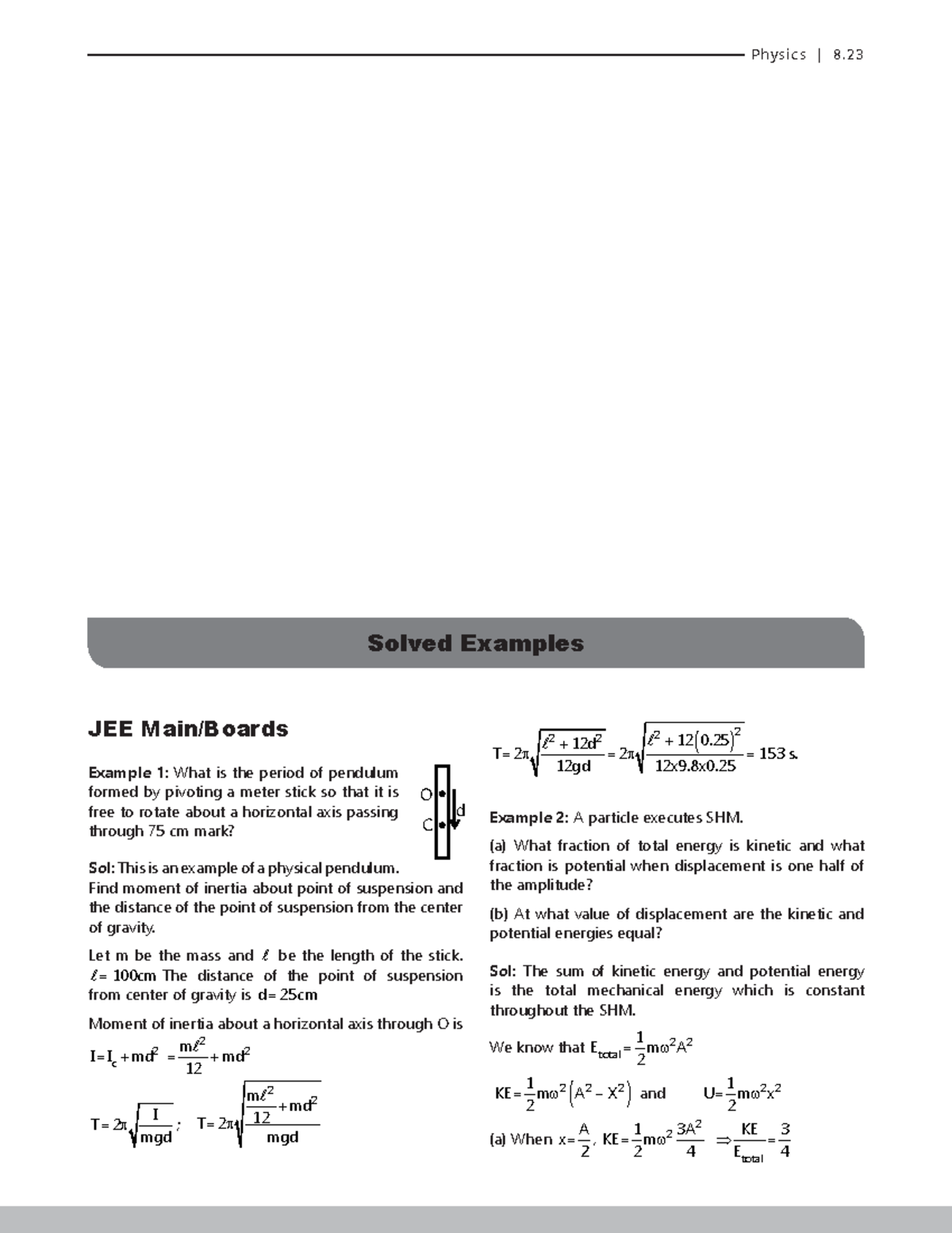 8.Simple-Harmonic-Motion-and-Elasticity Exercise 2 - Physics | 8. JEE ...