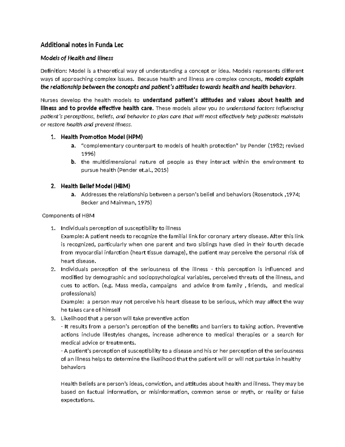 Additional notes in Funda Lec - Additional notes in Funda Lec Models of ...