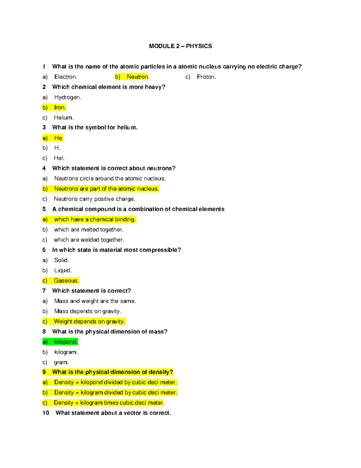 Module 2- Physics - reviewer - MODULE 2 – PHYSICS 1 What is the name of ...