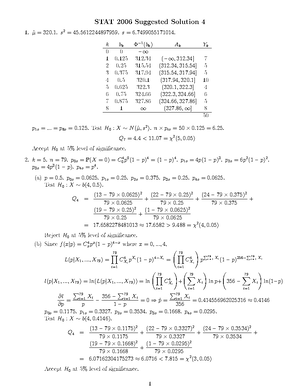 Summary of STAT2006 - A brief summary of STAT 2006 Moment Generating function Definition Mx t ...