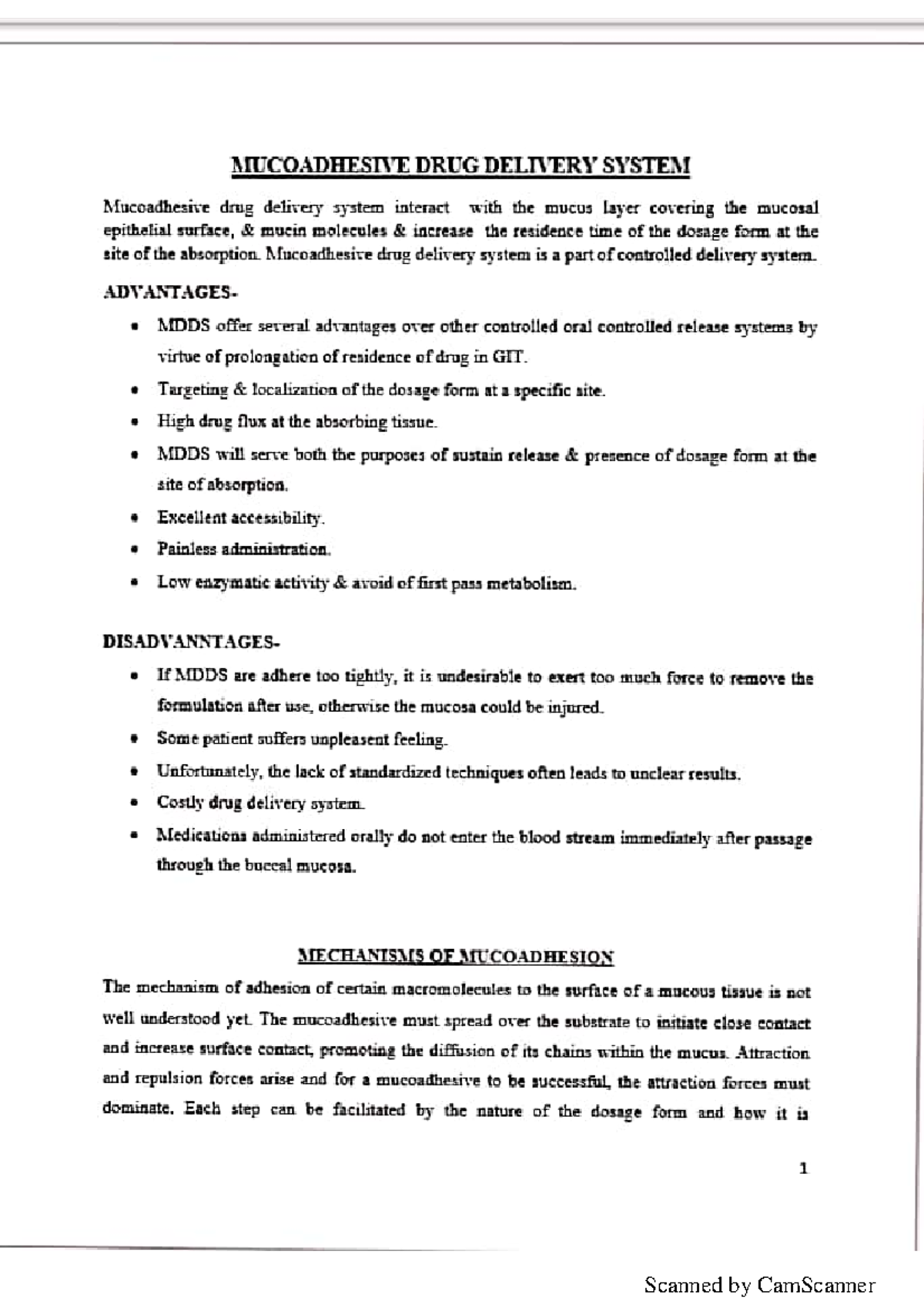 NDDS unit 3 - Novel drug delivery Unit 3 notes for bpharm ...