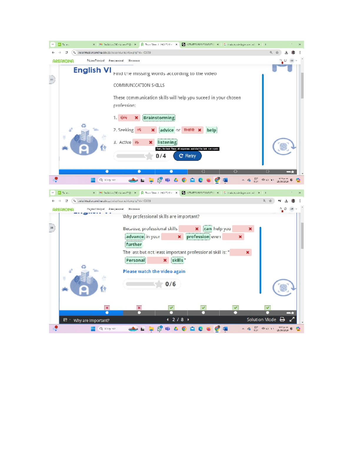 Week 1 Inglish Vi Ingles Vi Week 1 Tablero M Recibidos 38 Tema