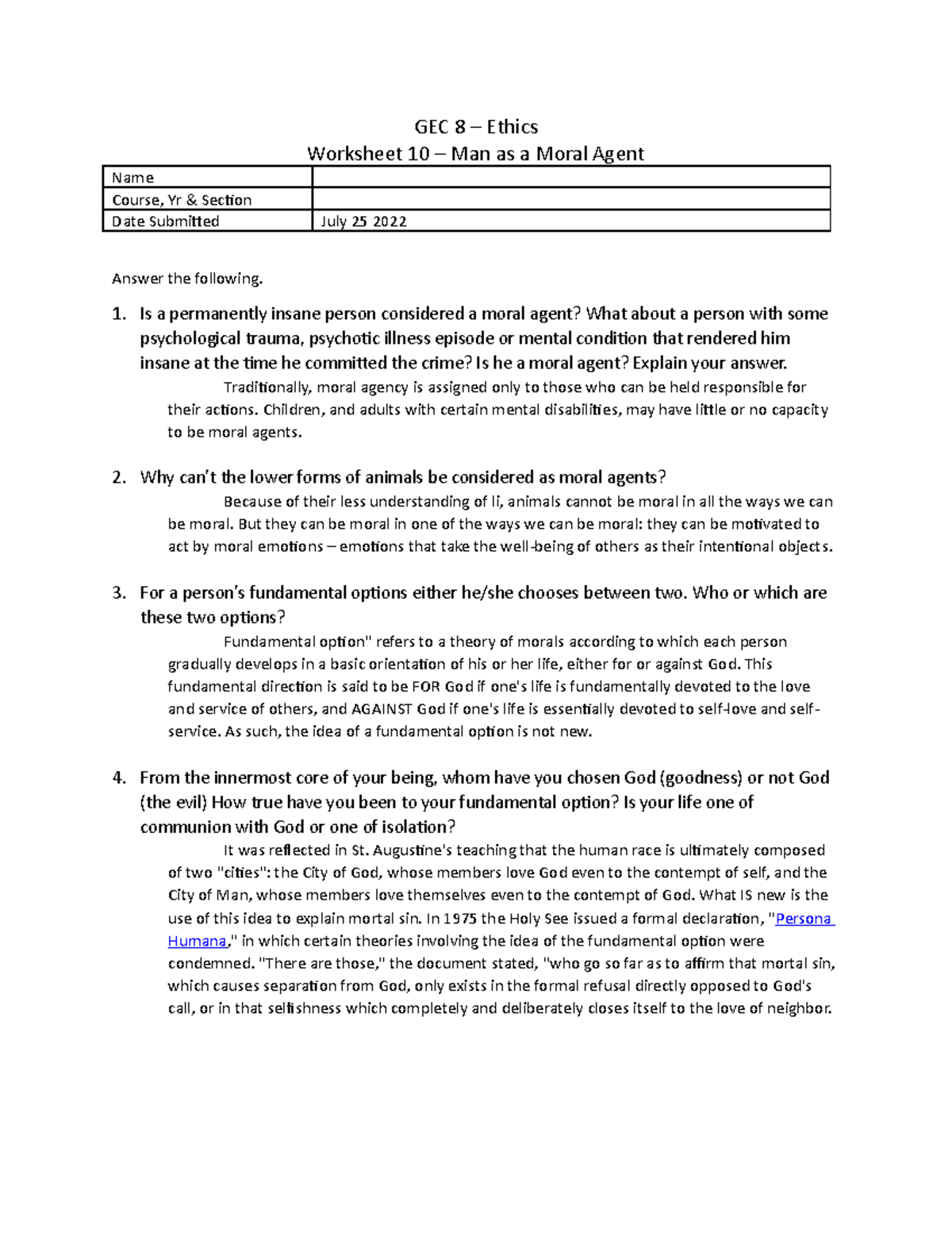 Gec 8 ws 10 summer - this for my study purposes - GEC 8 – Ethics ...