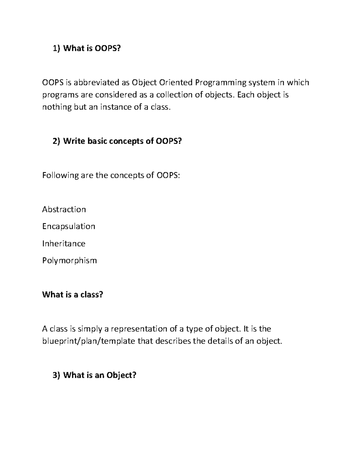 BCA_Arithmetic Operations of Binary Numbers - What is OOPS? OOPS is ... BCA_Arithmetic Operations of Binary Numbers - What is OOPS? OOPS is ...