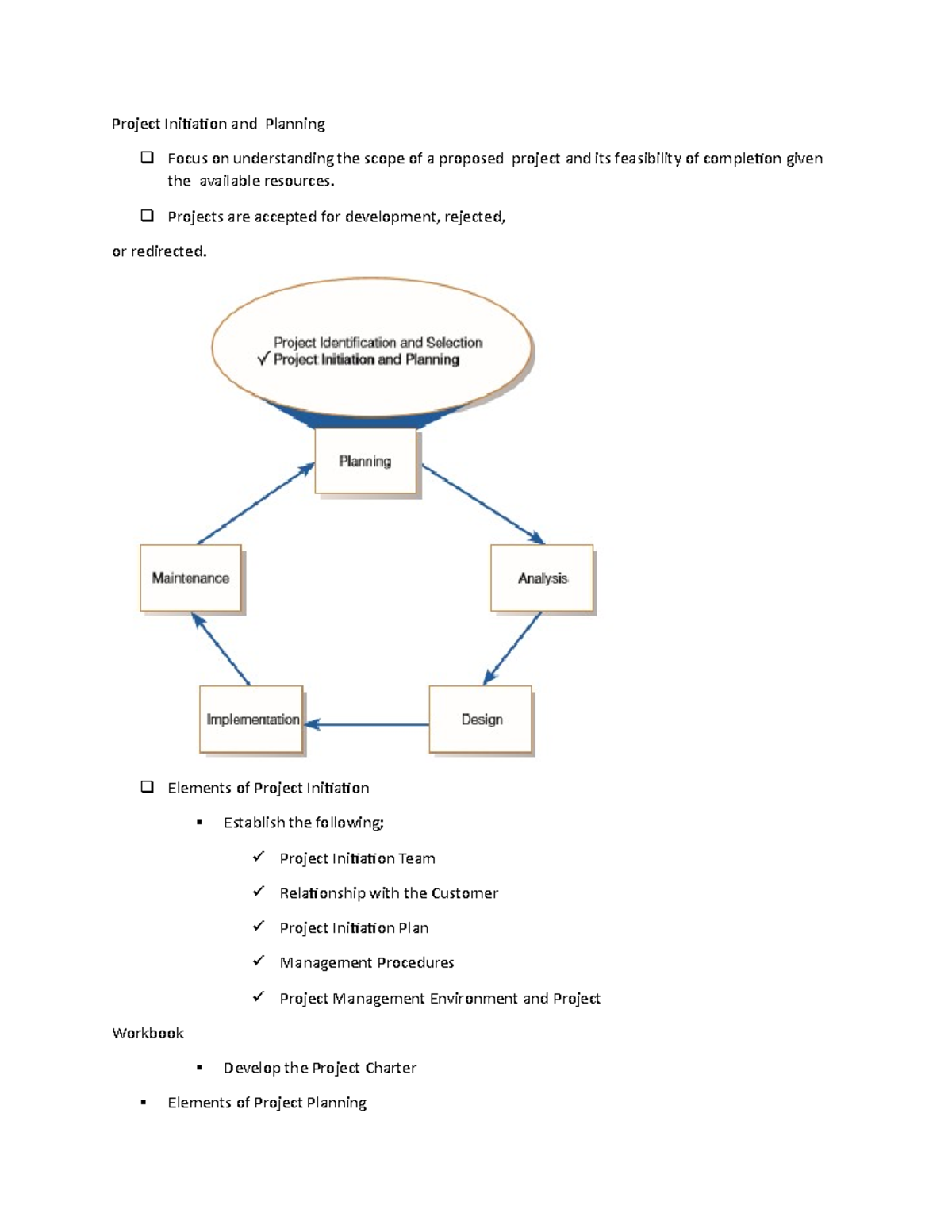 Project Initiation and Planning - Projects are accepted for development ...
