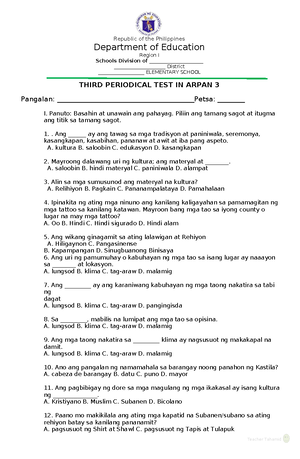 MATH Reviewer - For Grade 3 - MATH Reviewer Grade 4 1. Which of the ...