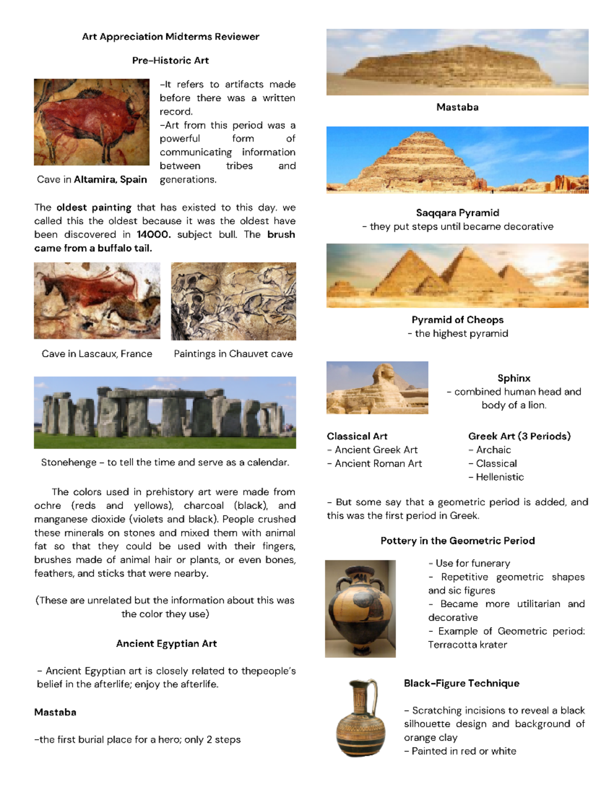 Art-Appereciation-Midterms-Reviewer - BSBA INFORMATION SYSTEM ...