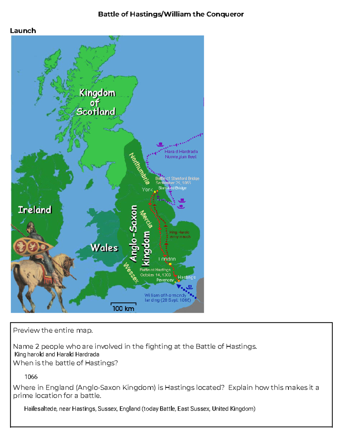 William the Conqueror - Battle of Hastings/William the Conqueror Launch ...