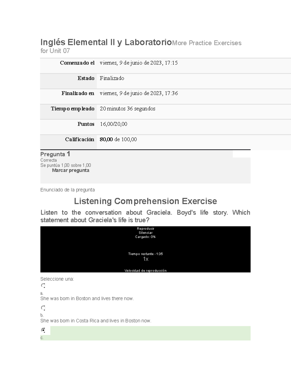 7ma asignacion de Ingles Elem. II y Lab. ejercio 3 - Inglés Elemental II y LaboratorioMore ...