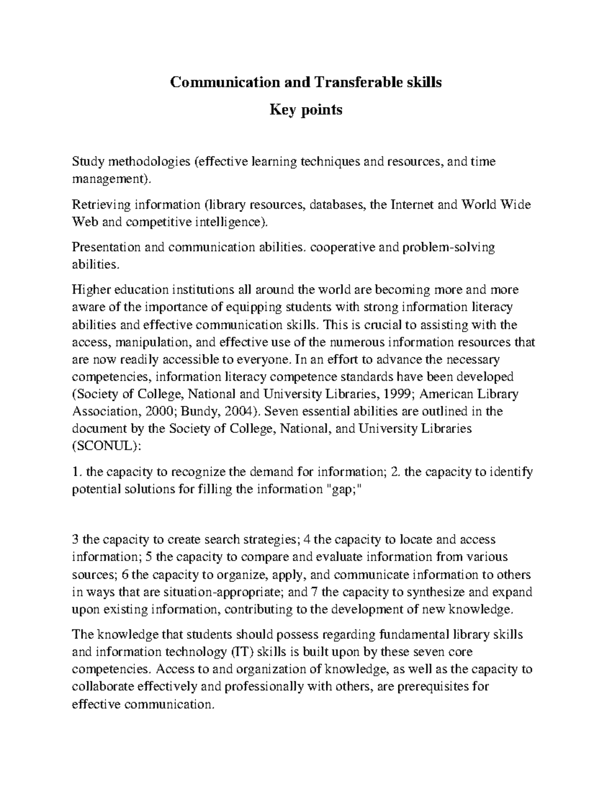 Food science and Technology chapter 21 Communication and Transferable ...