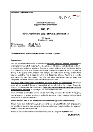 DVA2602 TUT Letter Feb March 2022 Supplementary Examination - Tutorial ...