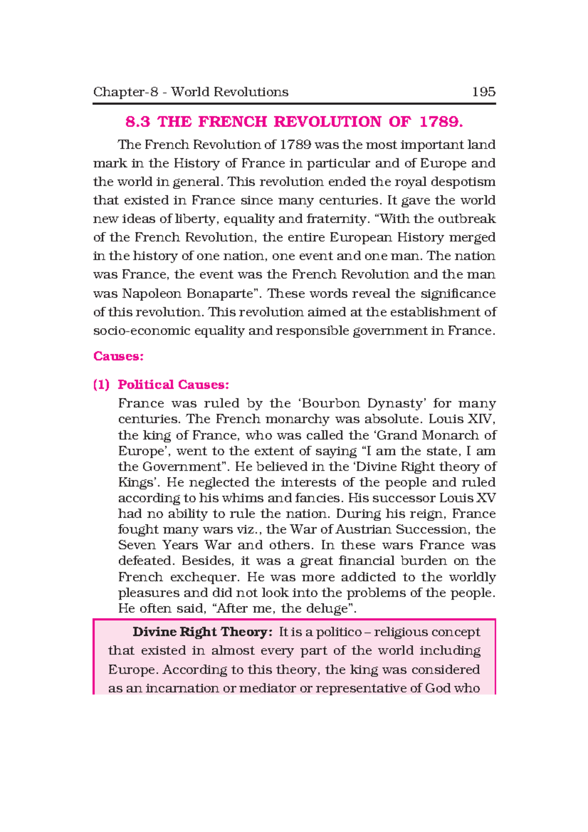 French Revolution - Cbn - Chapter-8 - World Revolutions 195 8 THE ...
