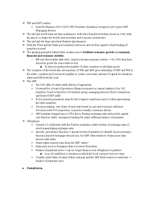 G20 - Notes on the International Organization the G20 - Went from G8 to ...