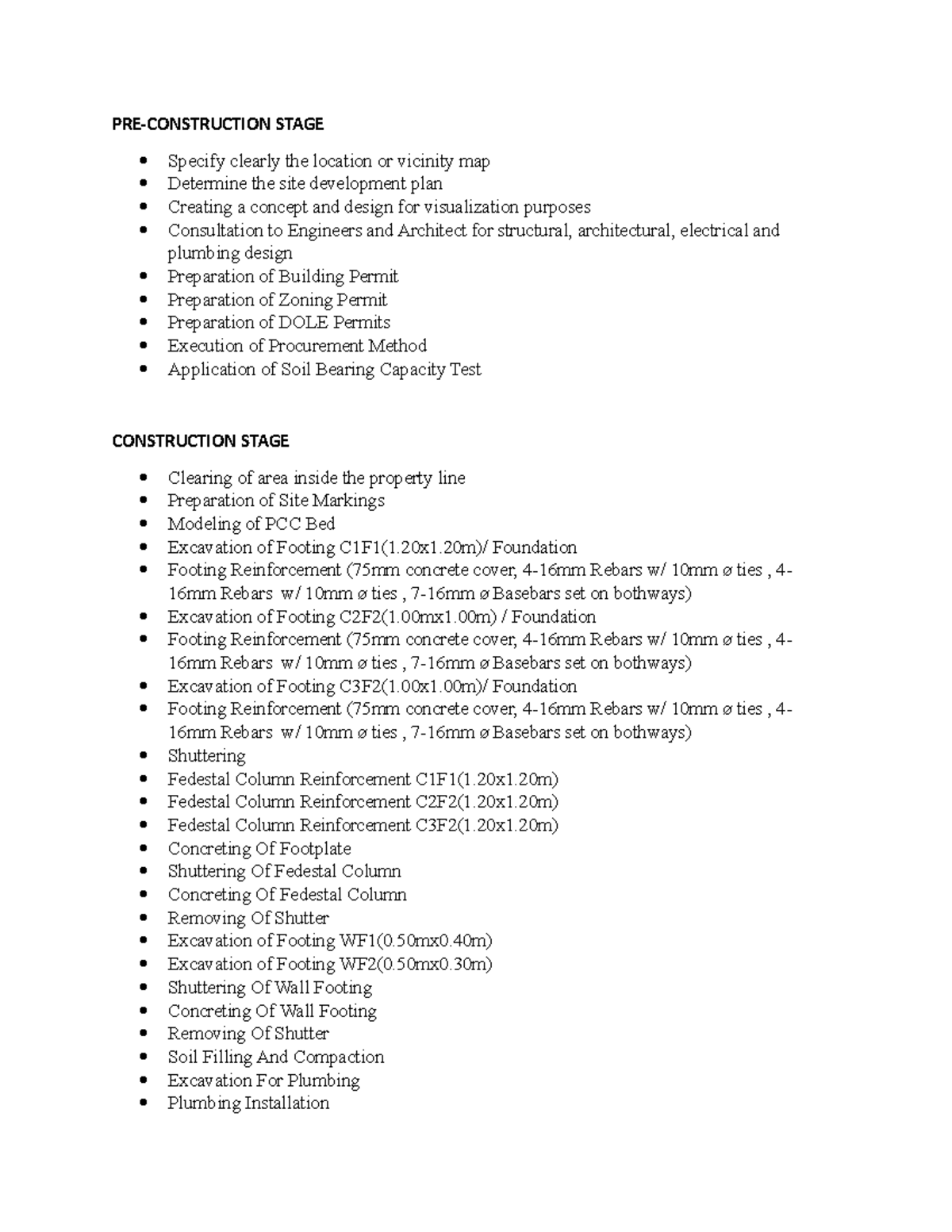 Pre-construction - Construction Management - PRE-CONSTRUCTION STAGE ...
