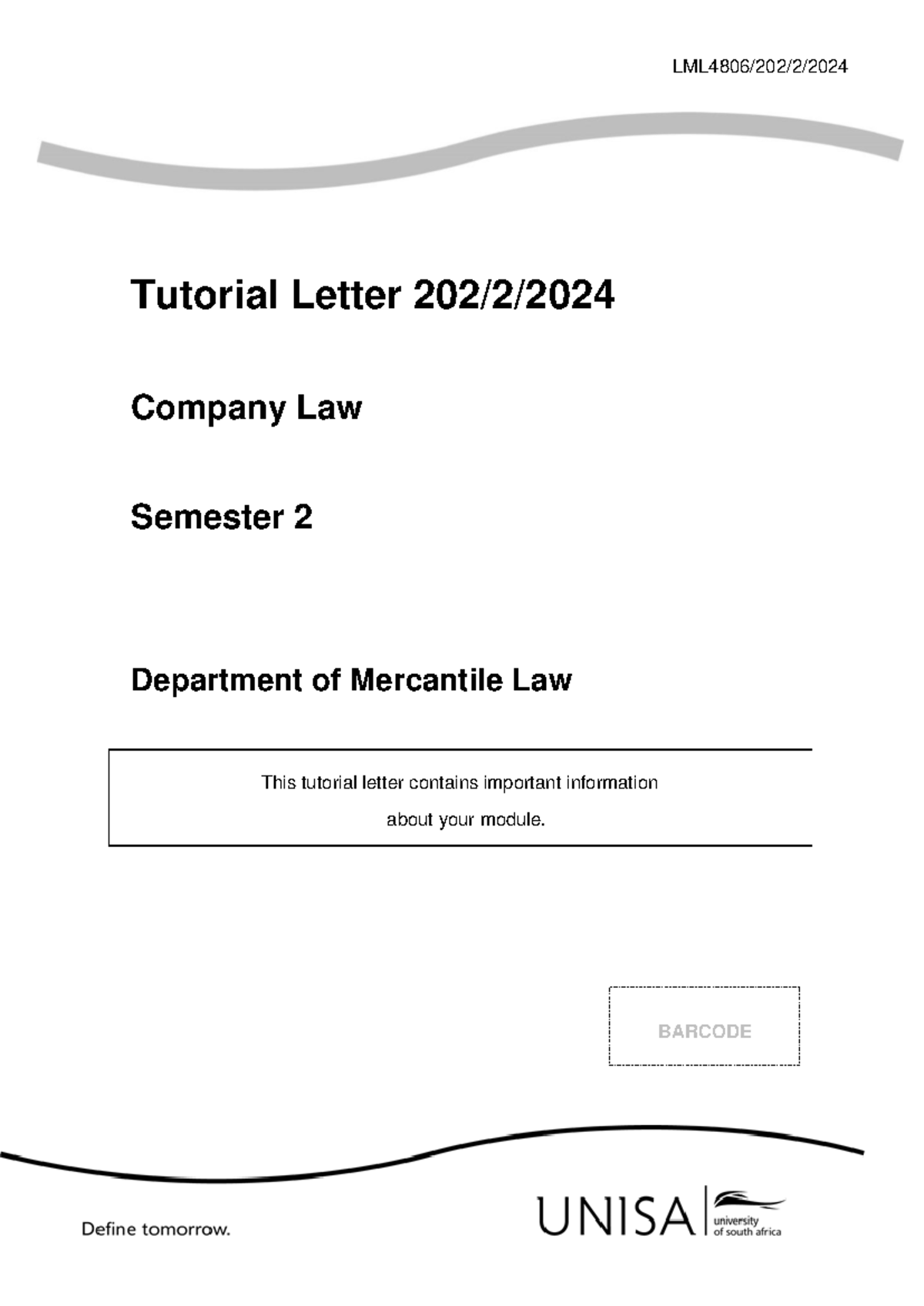 LML4806 2024 TL 202 2 E - Tutorial letter - Tutorial Letter 20 2 / 2 ...