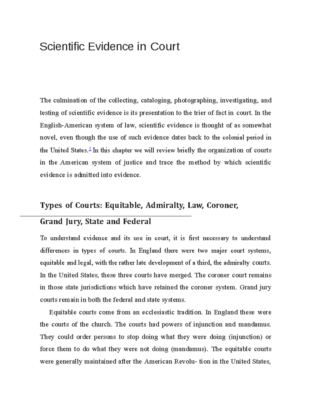 The Scientific Evidence in Court - Scientific Evidence in Court The ...