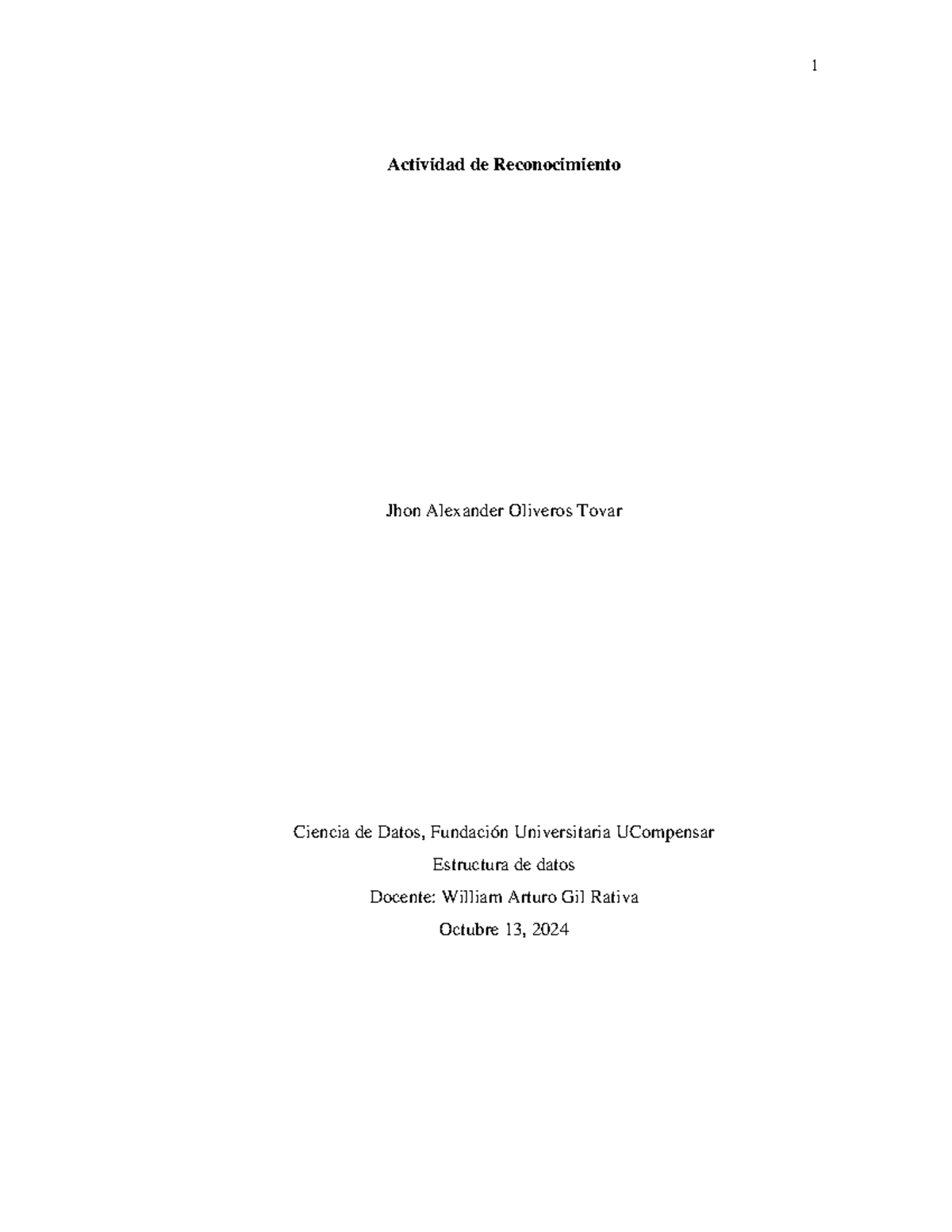 Actividad Reconocimiento Estructura bases - Actividad de Reconocimiento ...