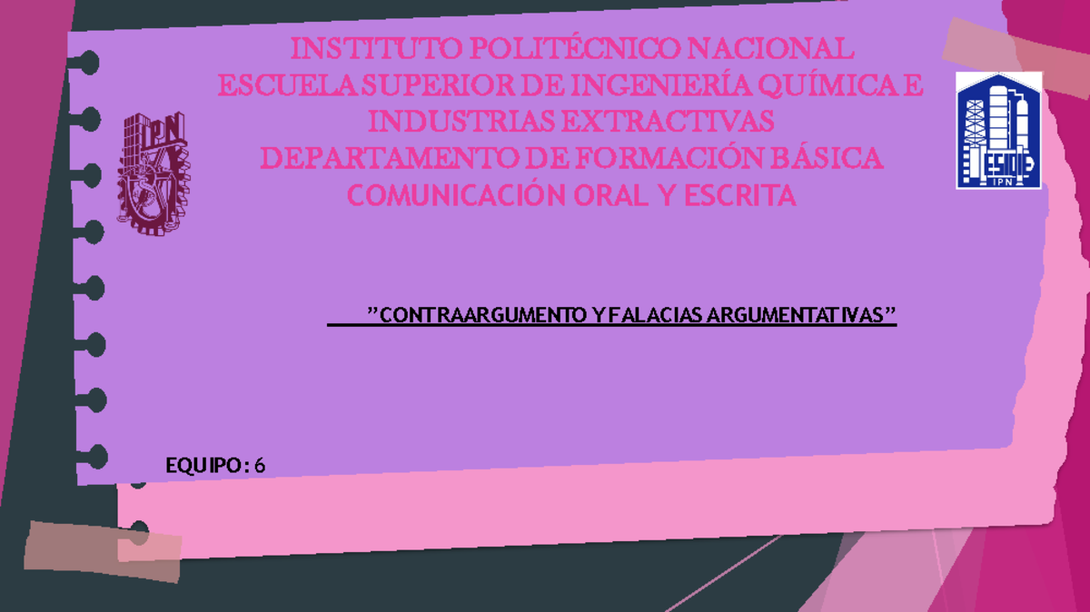 exposicion contraargumento y falacias argumentativas - INSTITUTO ...