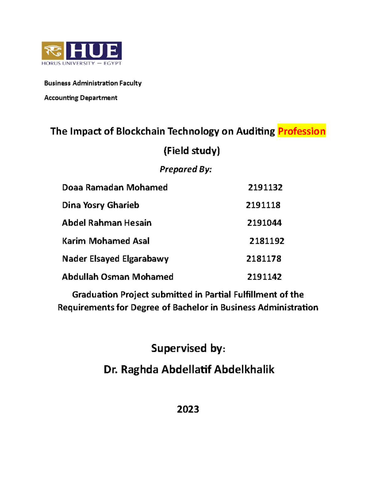 DOC-20230308-Doaa - good summry - Business Administration Faculty ...