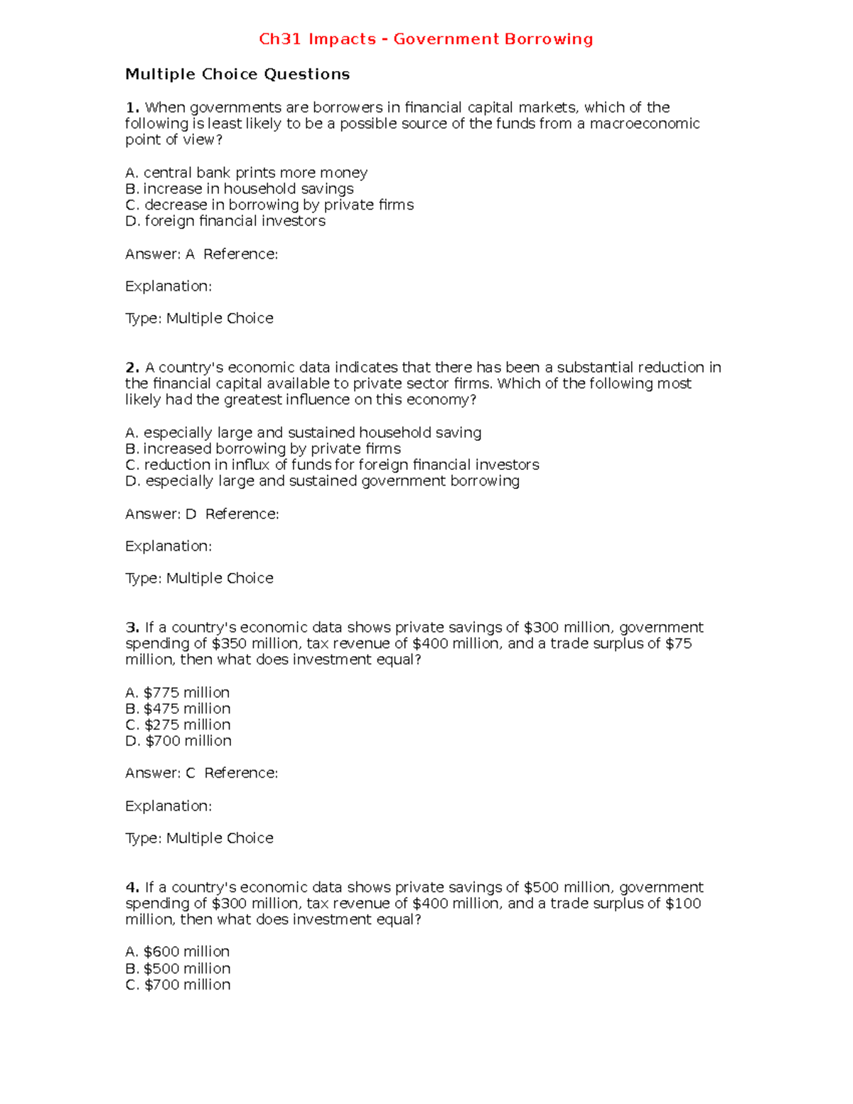 Ch31 Impacts - Government Borrowing - Ch31 Impacts - Government ...