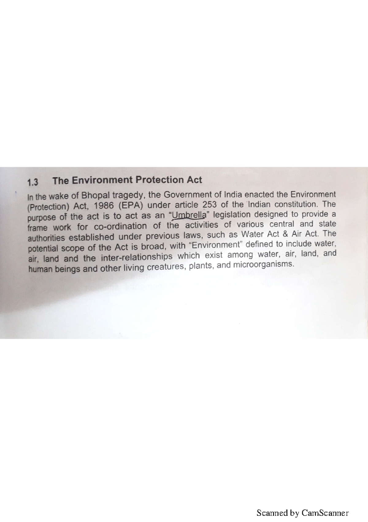 Unit 4 Acts and solid waste management - computer science and engineering - Studocu