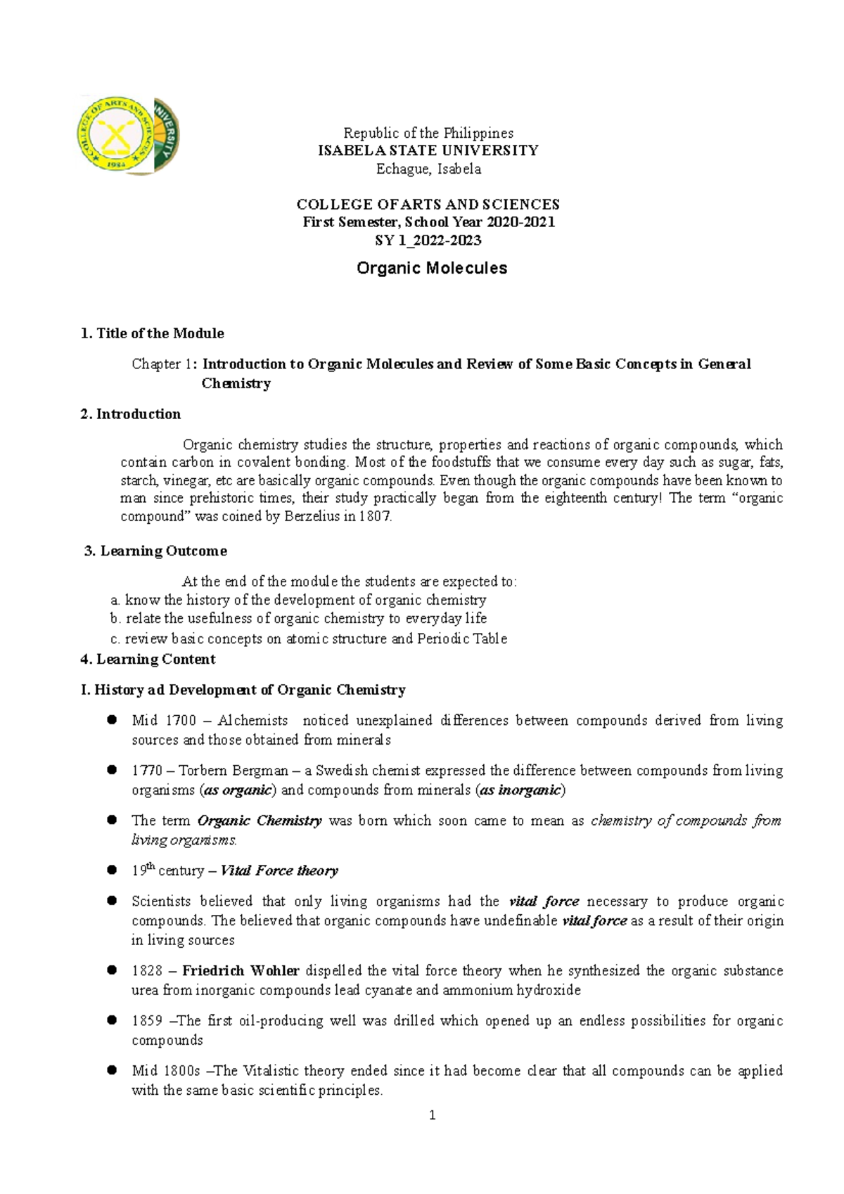 Module-1-Introduction-to-Organic-Molecules-and-Review-of-basic-concepts ...