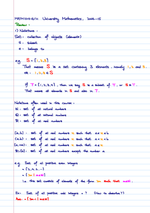 Tutorial 1203 - University Mathematics - Studocu