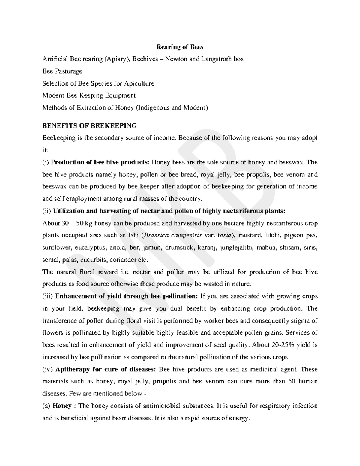 Honey BEE - Rearing of Bees Artificial Bee rearing (Apiary), Beehives ...