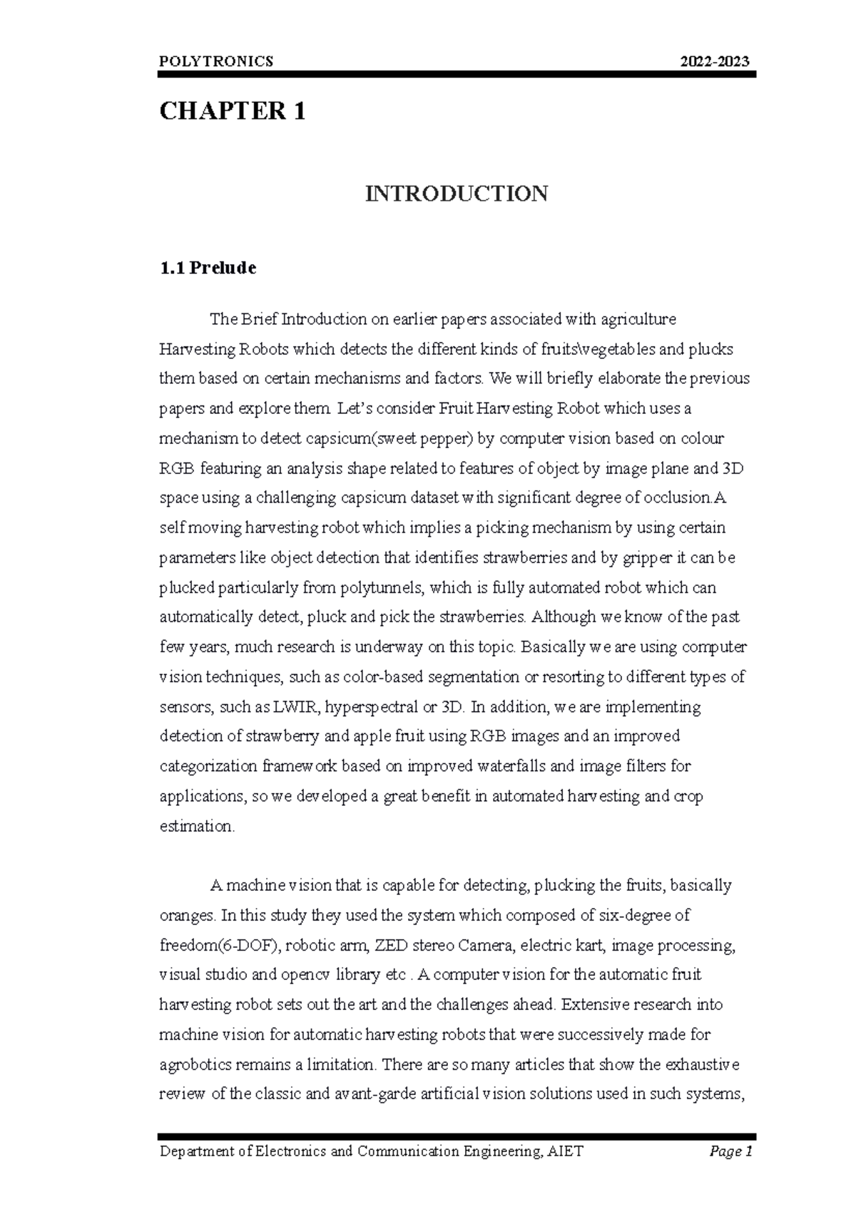 Technical Seminar Report 7TH SEM - CHAPTER 1 INTRODUCTION 1 Prelude The Brief Introduction on ...