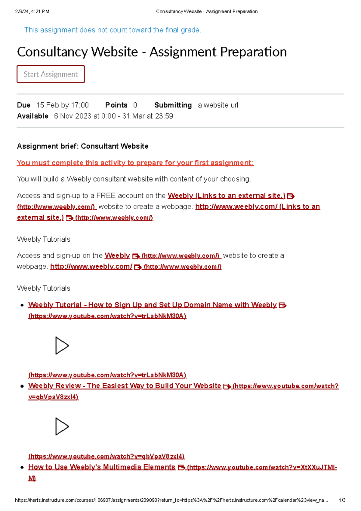 Consultancy Website - Assignment Preparation - - Studocu