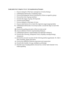 Study guide test 1 NUR 162 Summer 2022 - Test 1 Study Guide NUR 162 ...
