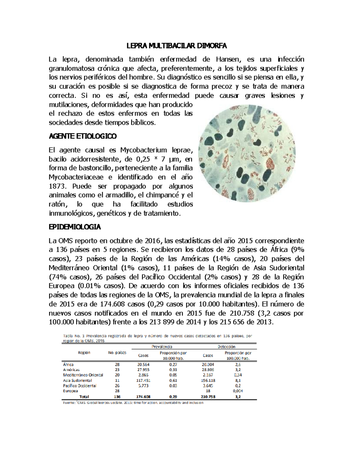 Lepra Multibacilar Dimorfa - LEPRA MULTIBACILAR DIMORFA La lepra ...