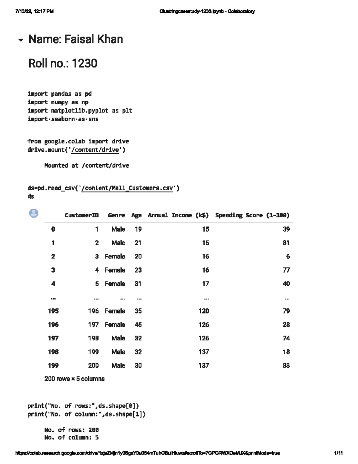 Kmeans - mca - Masters of Computer Applications - Studocu