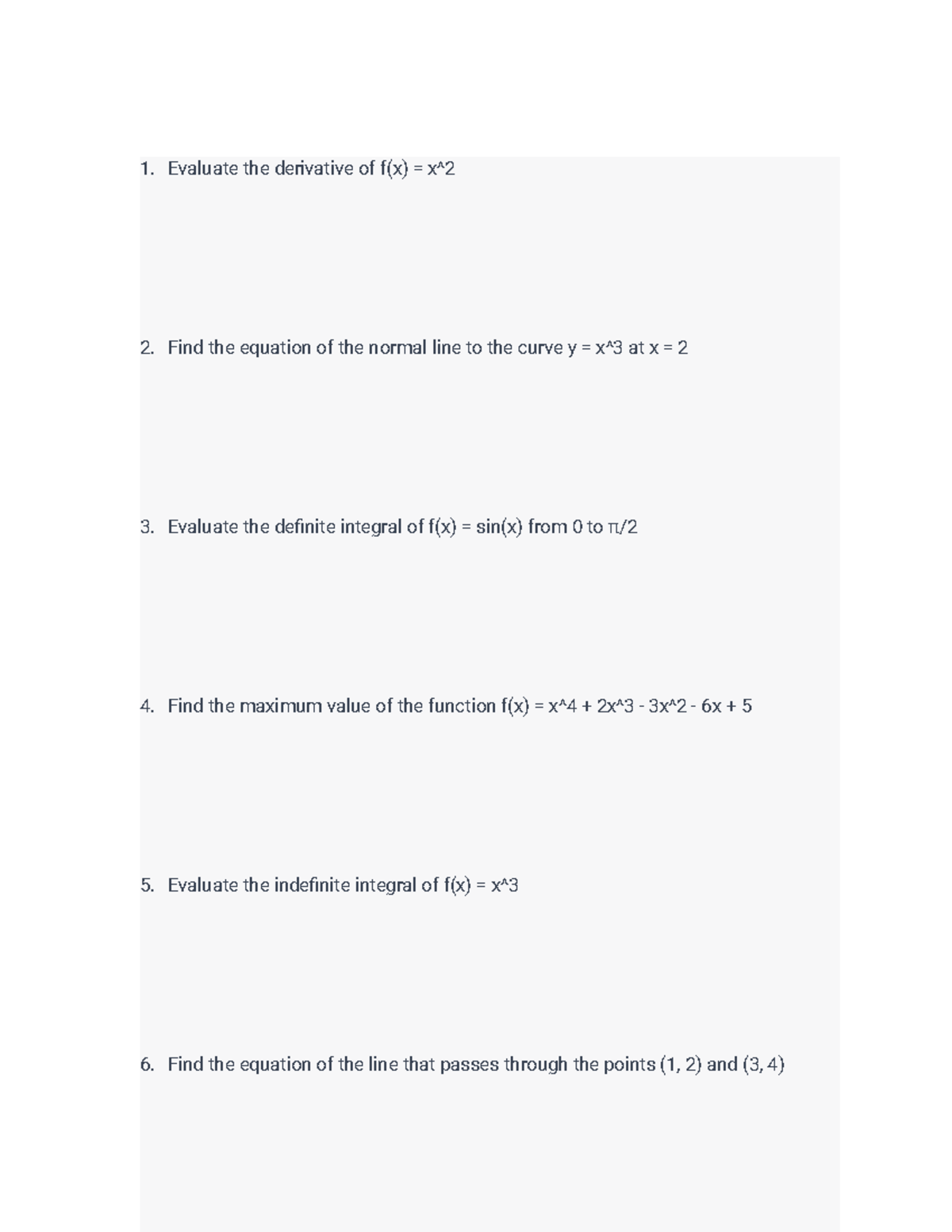 MATH 150 Review Problems 5 - Find the equation of the line that passes ...