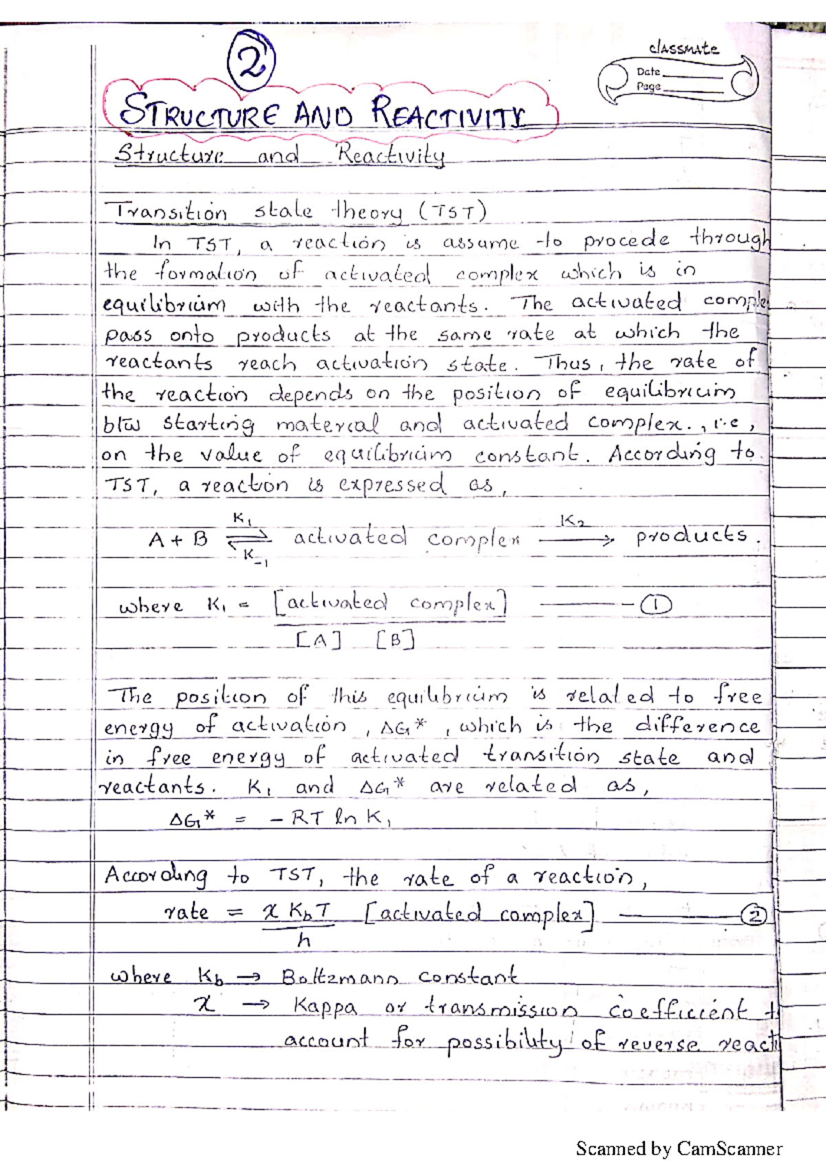 Structure and reactivity - chemistry - StuDocu