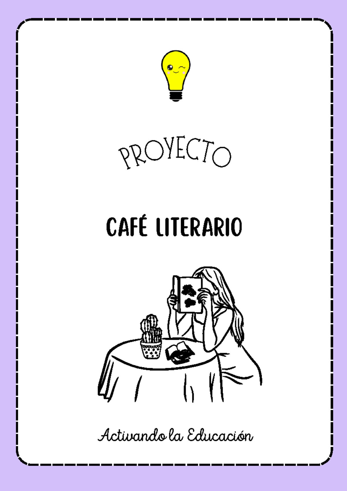 Proyecto CAF Literario - CAFÉ LITERARIO P R O Y E C T O El café literario es una iniciativa que ...