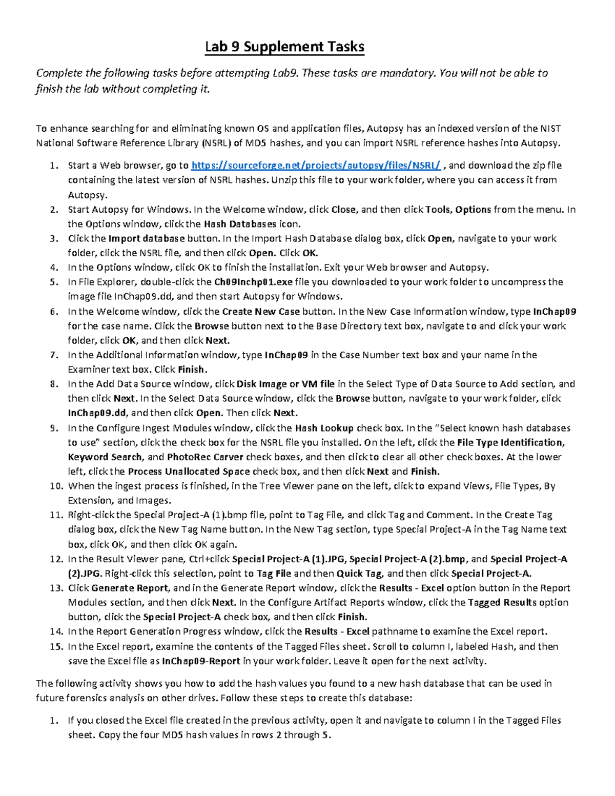 Lab 9 Supplement - lab 9 questions - Lab 9 Supplement Tasks Complete ...