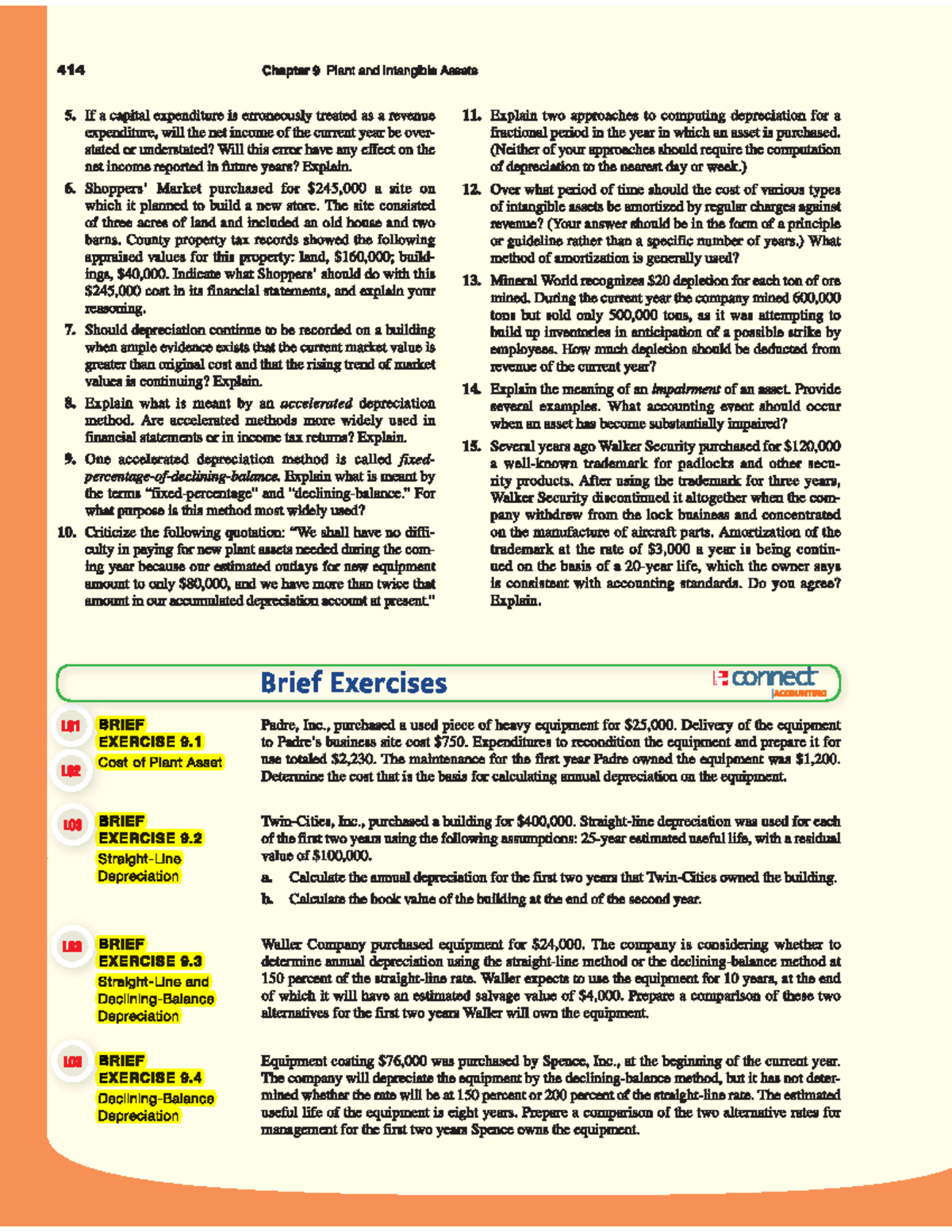 Chapter # 9 - Questions - ASsAasA - financial accounting - Studocu