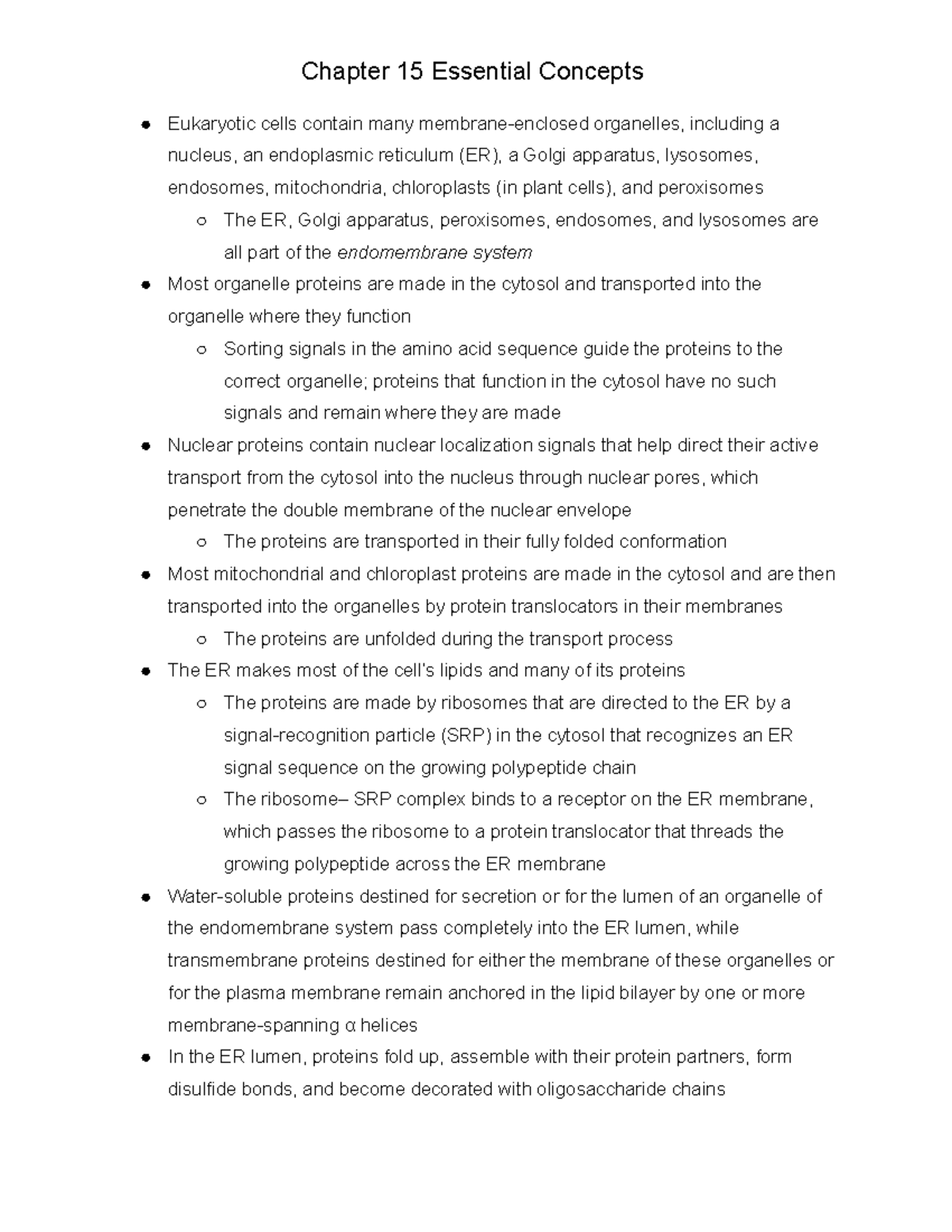 Chapter 15 Essential Concepts - Chapter 15 Essential Concepts Eukaryotic cells contain many ...