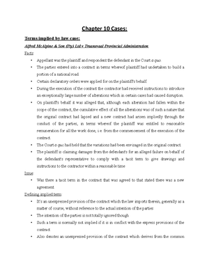 Chapter-11-Cases - case notes for chapter 11 - Chapter 11 Cases The ...