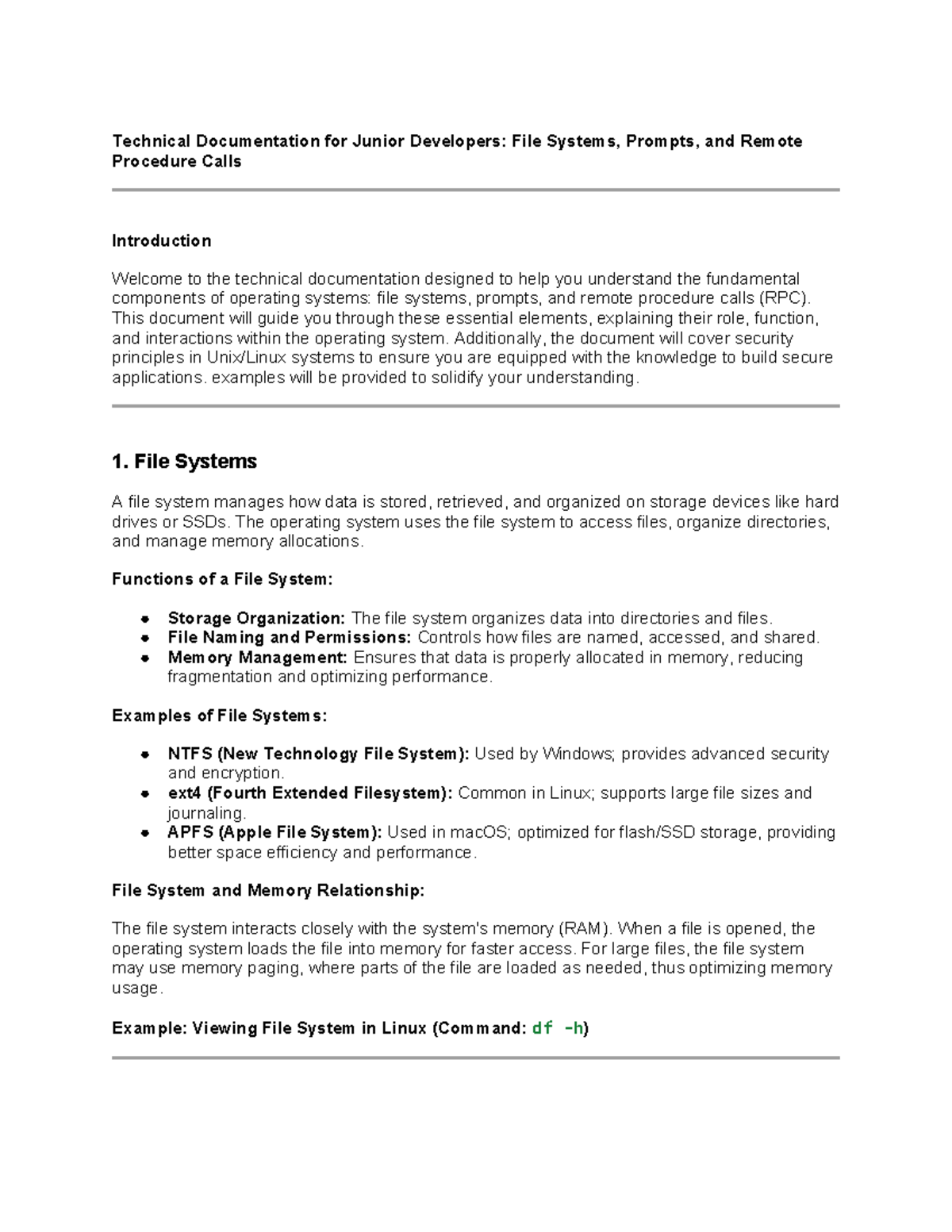 Writeen assignment unit 3 - CS3307 Operating Systems 2 - Technical ...
