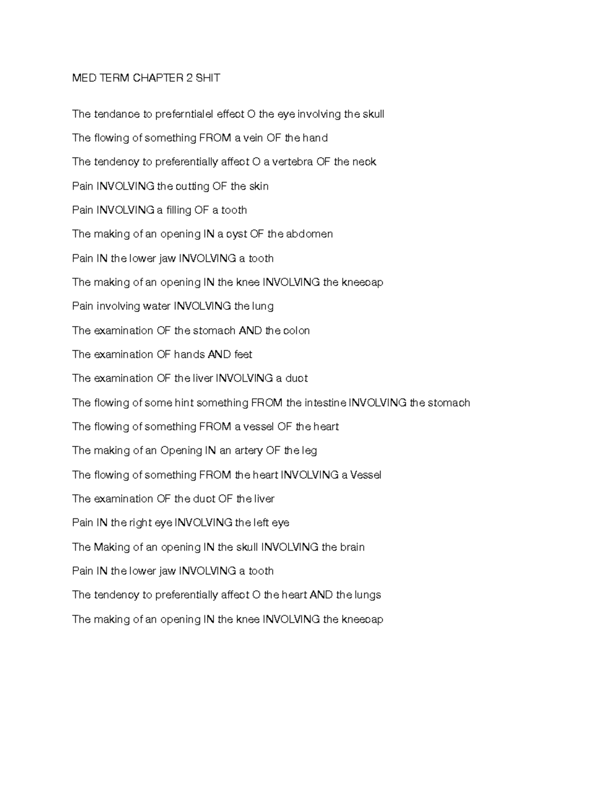 FILE 2907 - nkjn - MED TERM CHAPTER 2 SHIT The tendance to ...