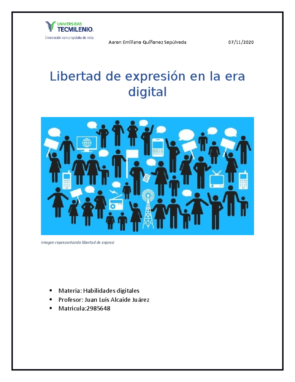 HABILIDADES DIGITALES 1 - Libertad de expresión en la era digital ...