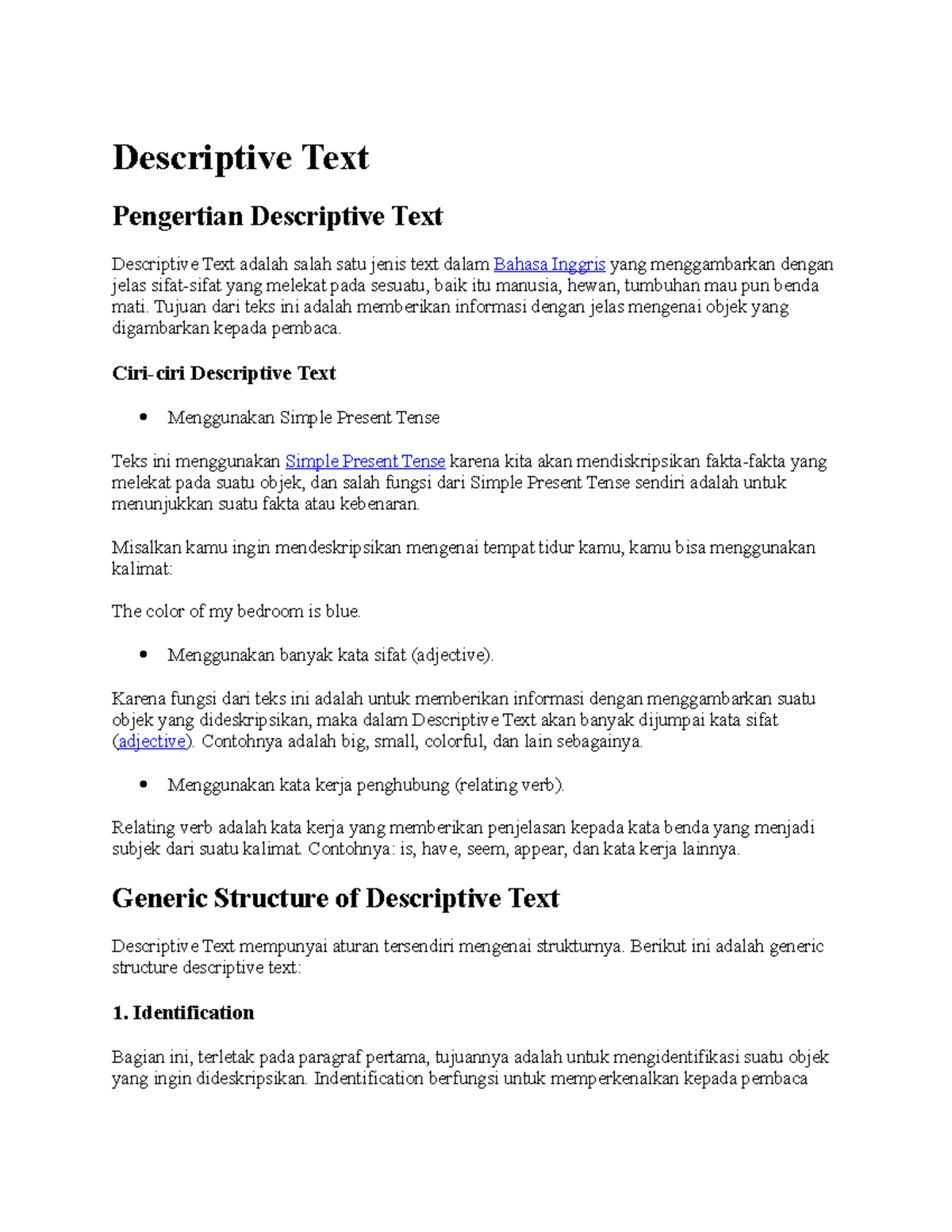 Descriptive Text - mbvhnfhg - Descriptive Text Pengertian Descriptive ...