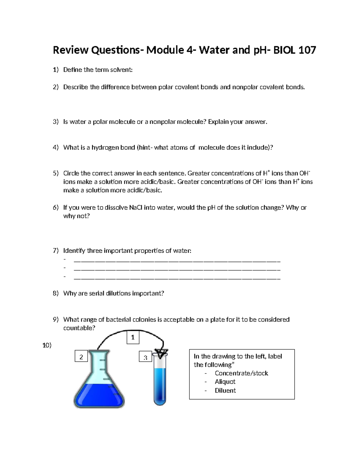 Module 4 Waterp H 107 Practice - Review Questions- Module 4- Water and ...