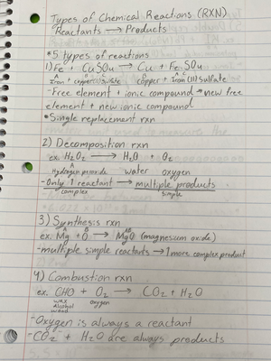 Lab: Types of Reactions Student Guide - Copyright © Edgenuity Inc. Lab ...